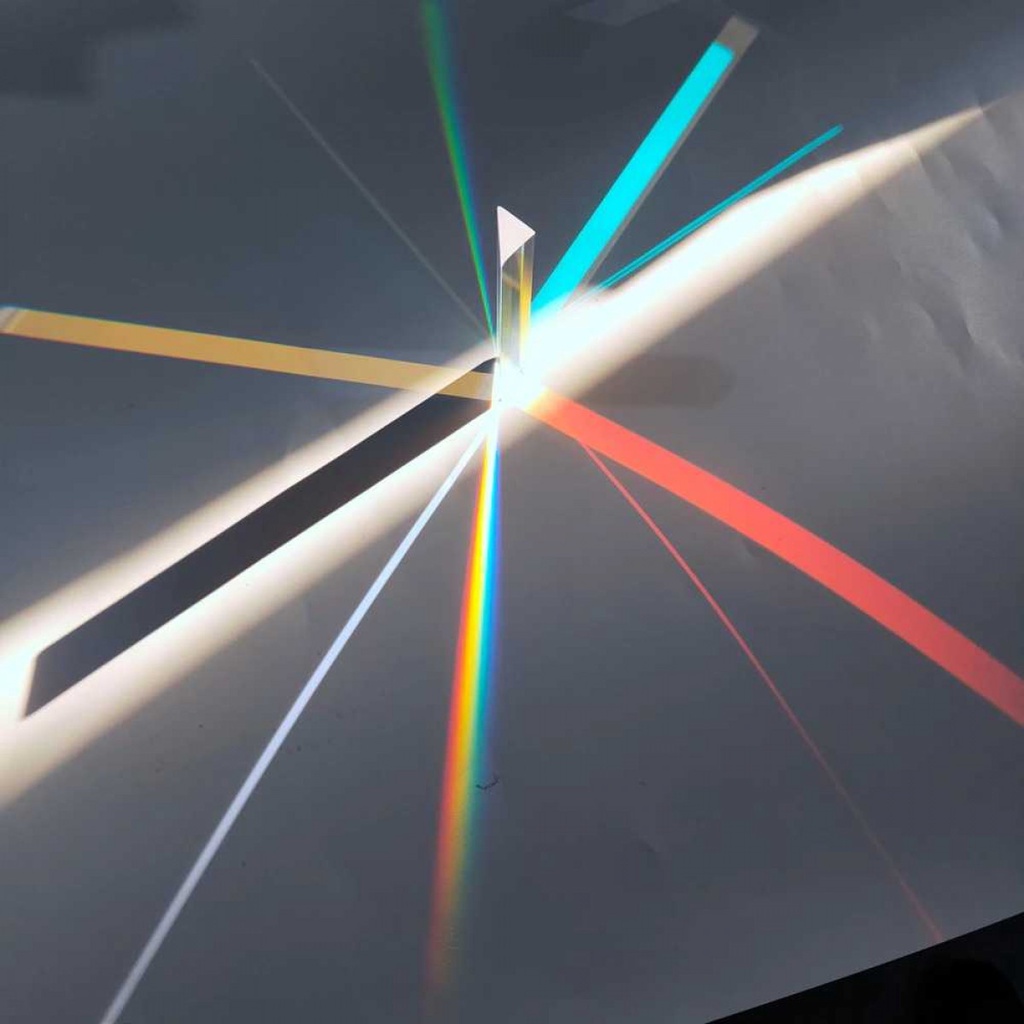 Jual Kaca Optik Sudut Kanan Prisma Segitiga Pelangi Silver | Shopee ...