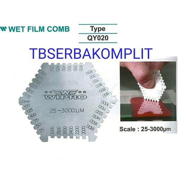Jual Wet Film Comb Wipro QY020 Wet Film Thickness Gauge Gage Combs Alat ...