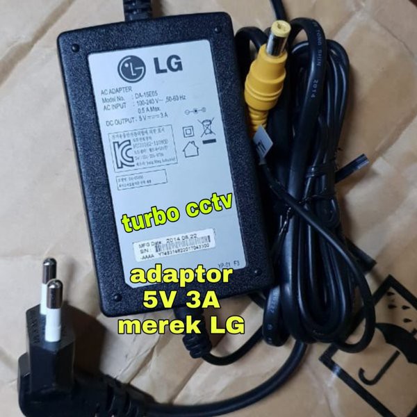 Jual Power Supply Switching Adaptor 5V 3A LG mantap for 2A 2.5A DC 5 V ...