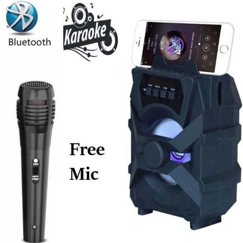 Jual COD SPEAKER BLUETOOTH KARAOKE HF S288/XTM-5009 BONUS MIC KABEL ...