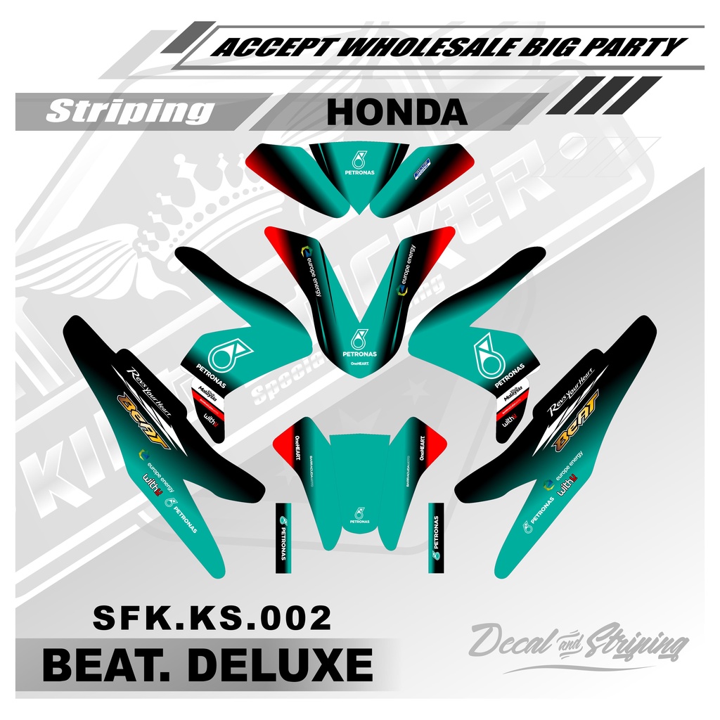 Jual Decal Full Body Honda Beat Deluxe - Sticker Decal Beat Deluxe.SFK ...