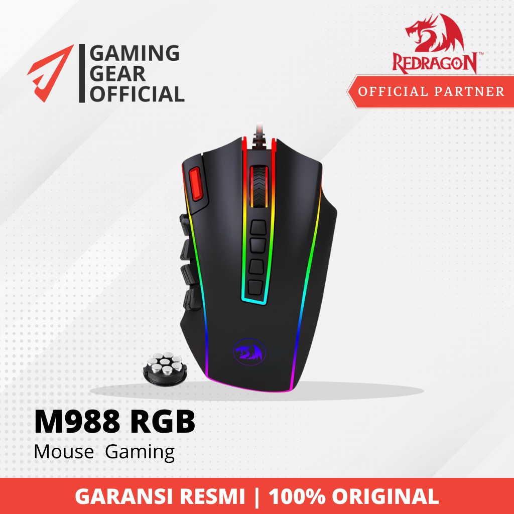 Jual [100% ORI] Redragon LEGEND CHROMA - M990 Gaming Mouse RGB | Shopee Indonesia