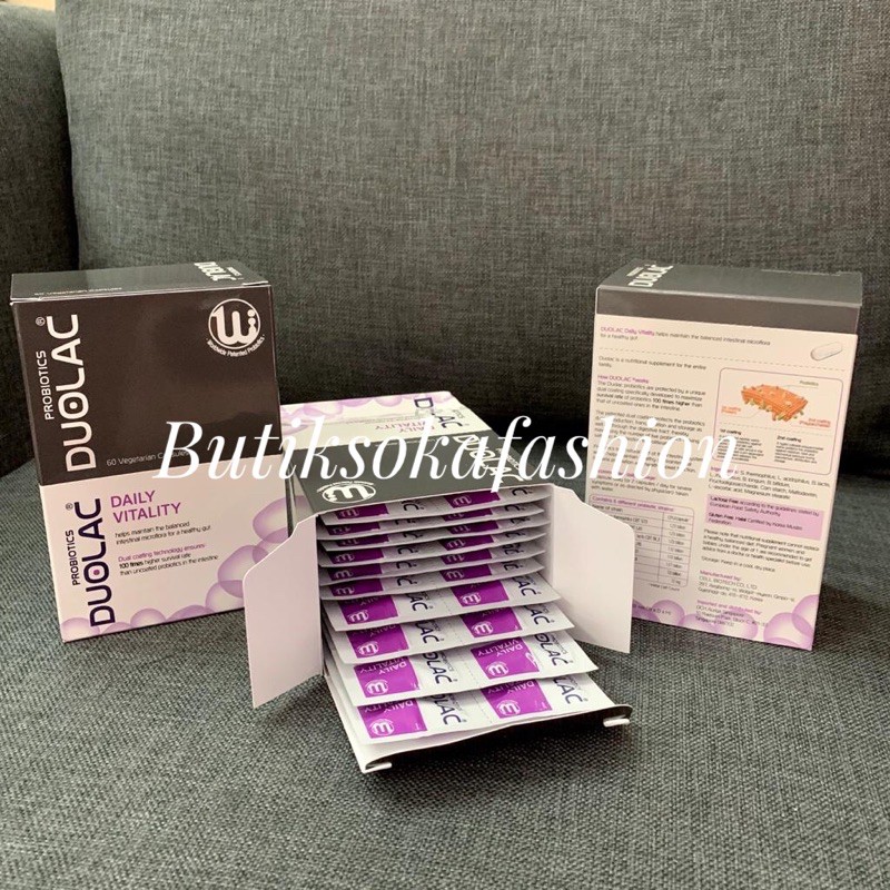 Jual Duolac probiotics daily vitality 1 box 60 capsules | Shopee Indonesia