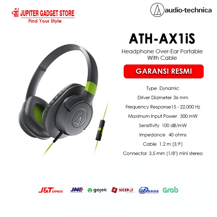 Jual Headset Audio Technica ATH-AX1iS Sonic Fuel Headphone ATH AX1iS ...