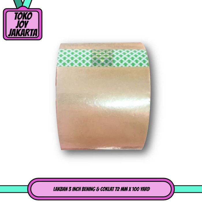 Jual Lakban 3 INCH BENING & COKLAT 72 MM X 100 YARD Bukan Daimaru ...