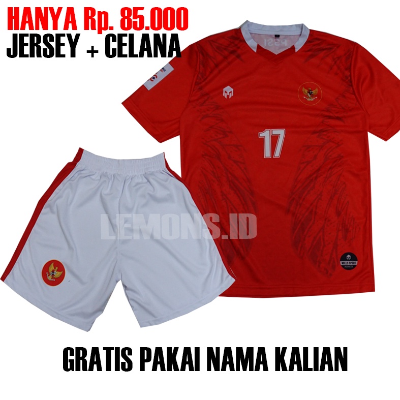 Jual BAJU SETELAN JERSEY TIMNAS INDONESIA AFF 2020 HOME DAN AWAY ...