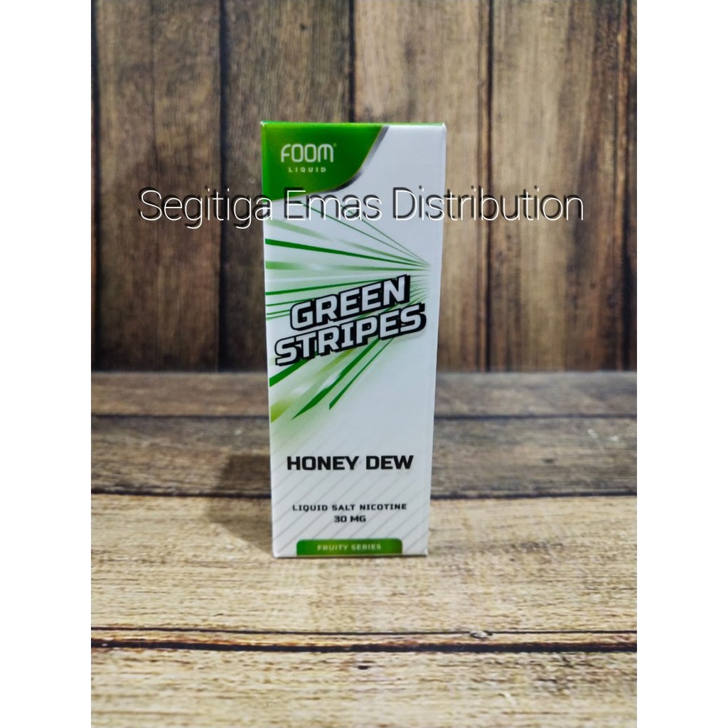 Jual Liquid FOOM Fruity Series GREEN STRIPES HONEYDEW Saltnic 30MG 30ML ...