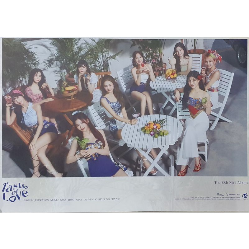 Jual TWICE POSTER OFFICIAL PART.2 ( Formula Of Love / Taste Of Love ...