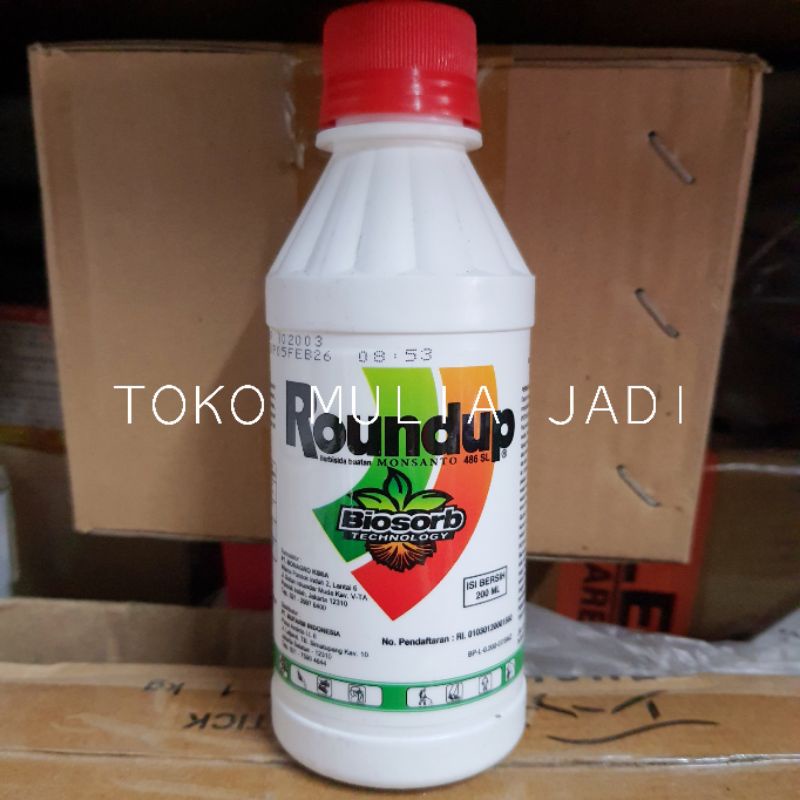 Jual Herbisida Roundup 200 ml / obat racun pembasmi rumput gulma round ...