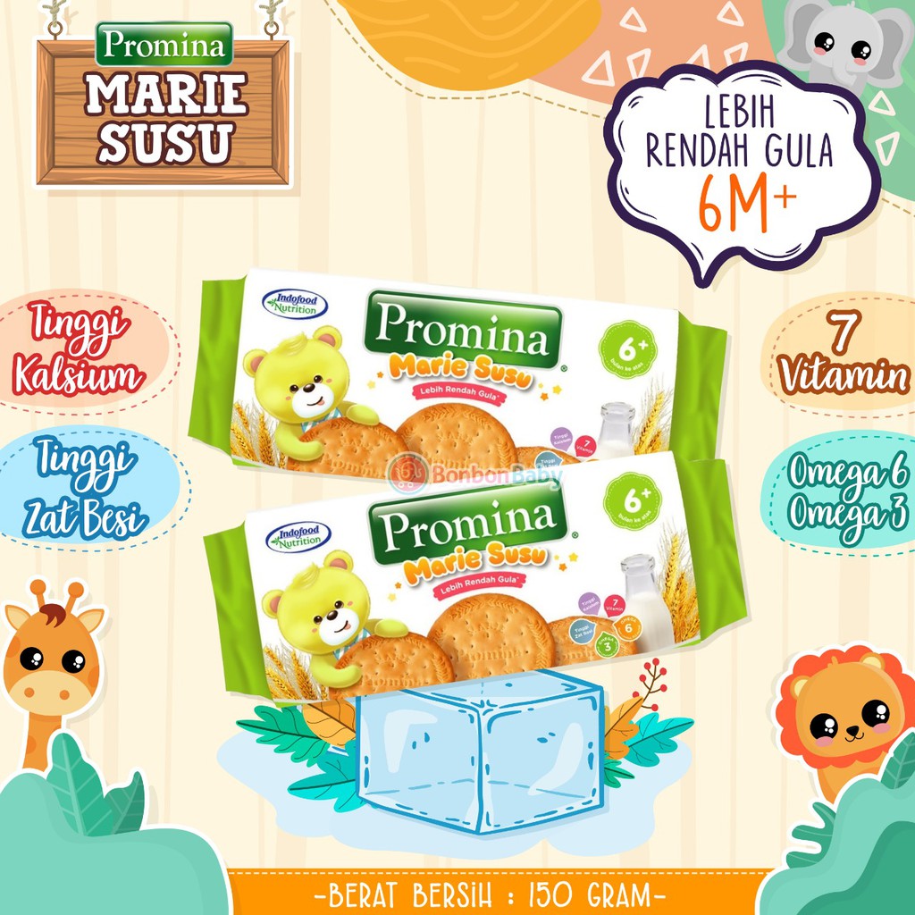 Jual Promina Marie biskuit 150gr Snack bayi 6m+ | Shopee Indonesia