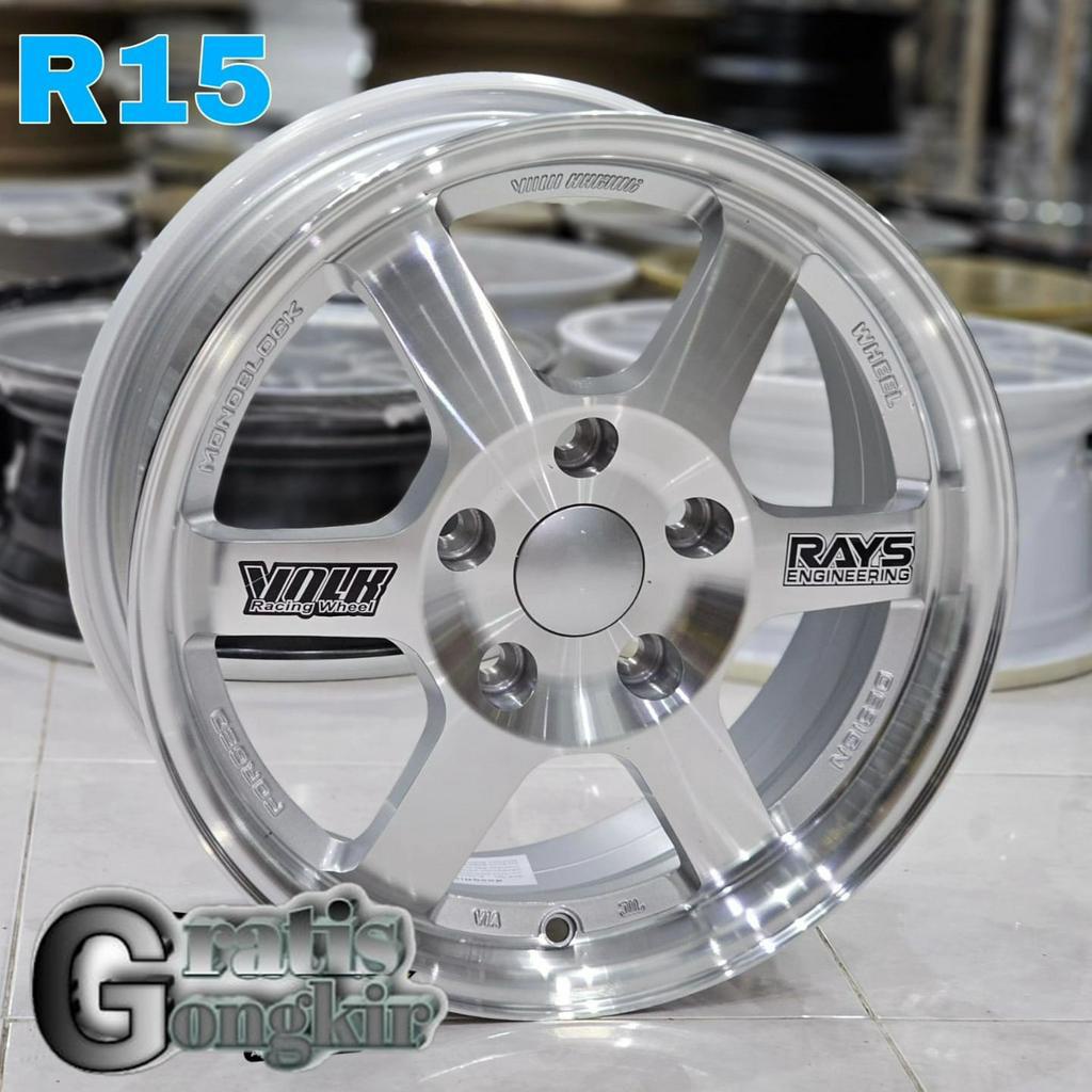 Jual velg racing Te37 Flow Forged ring 15 Pcd.5x114.3 velg mobil r15 ...