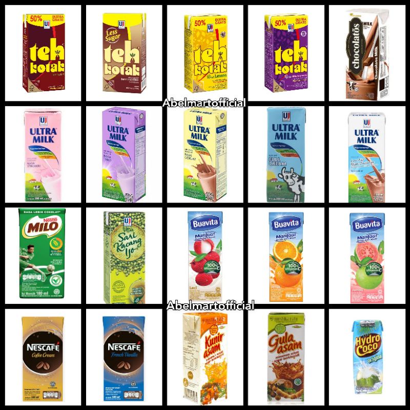 Jual ULTRA MILK/ NUTRISARI SQUEEZED / TEH KOTAK / SUSU ULTRA / MILO ...