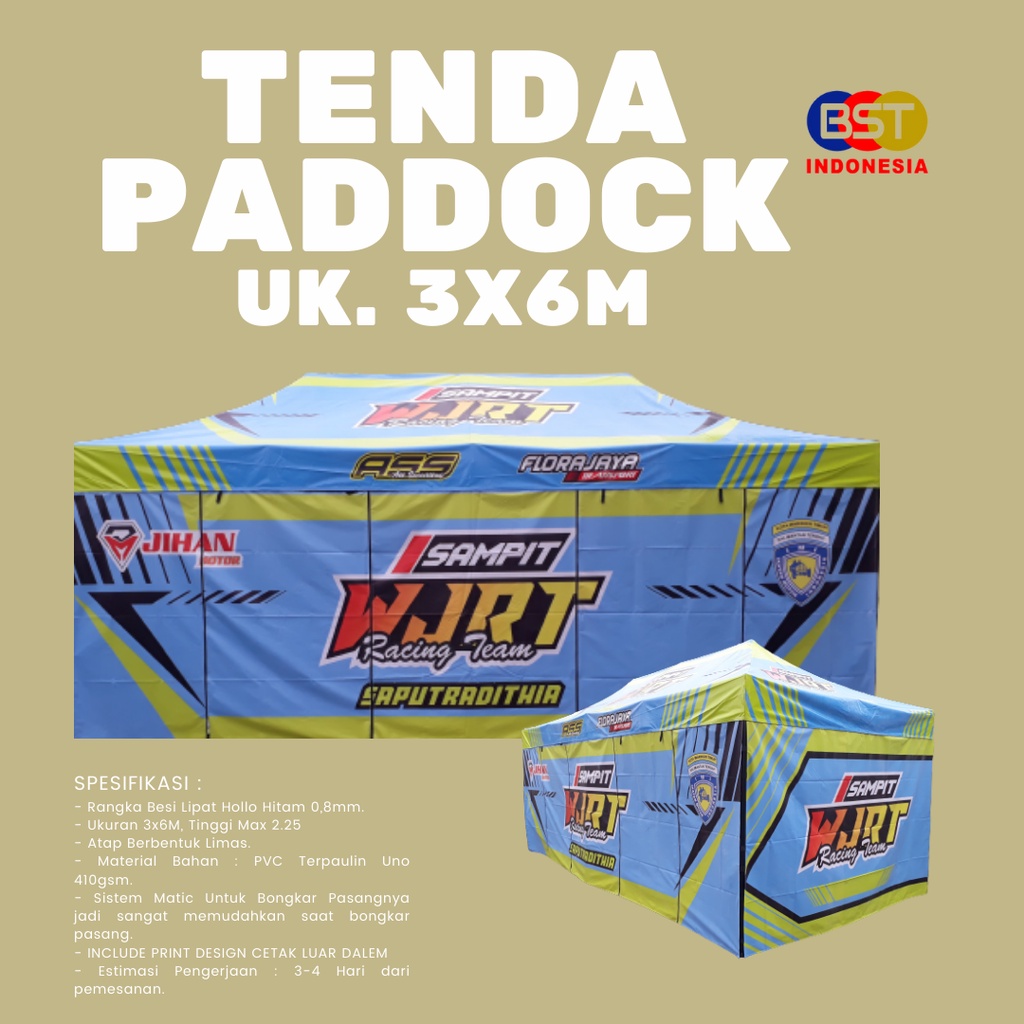 Jual TENDA PADDOCK / TENDA BALAP / TENDA RACING UKURAN 3X6M ...