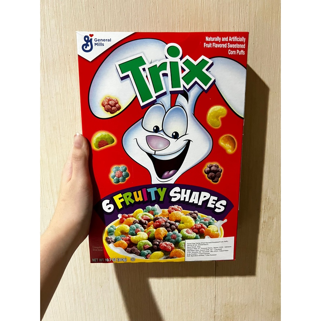 Jual GENERAL MILLS TRIX 6 FRUITY SHAPES SWEETENED CORN PUFFS CEREAL ...