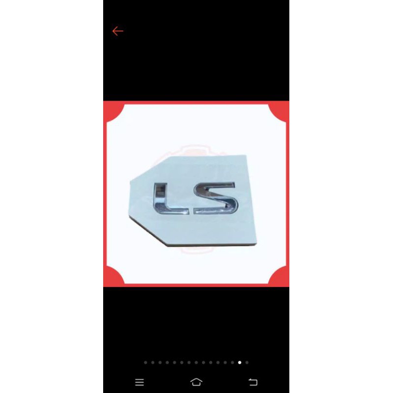 Jual EMBLEM LS CROME ISUZU PANTHER KAPSUL ORIGINAL ISUZU GENUINE PART ...