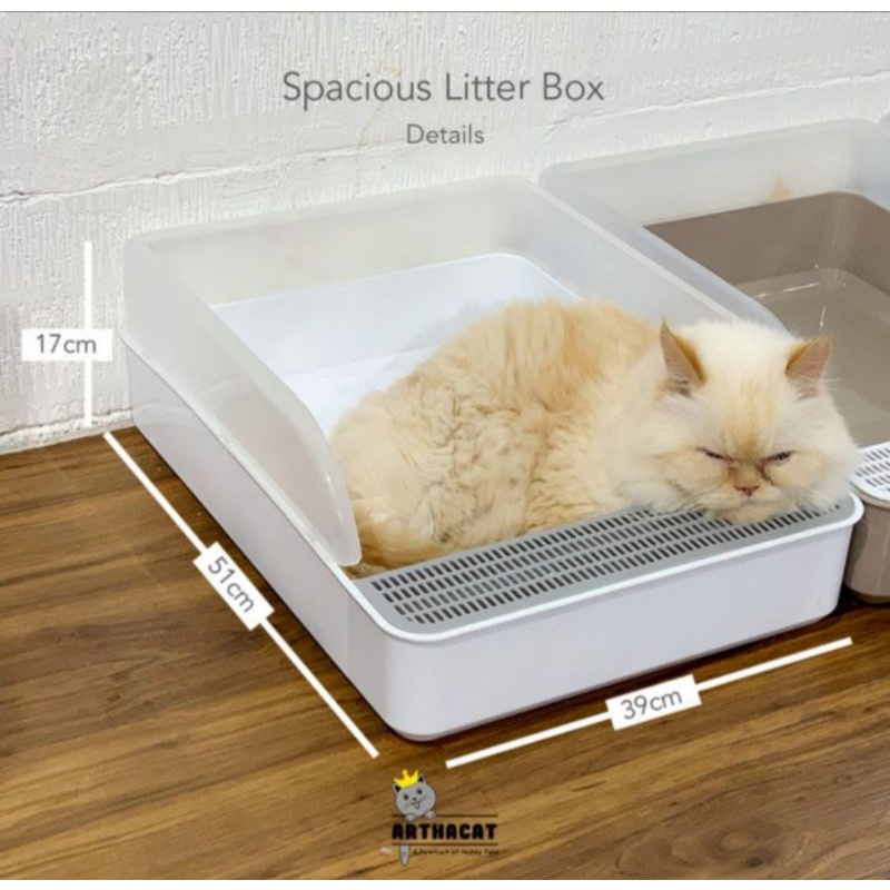 Jual Bak Pasir Arthacat Kucing Spacious Litter Box Tempat Pasir Kucing ...