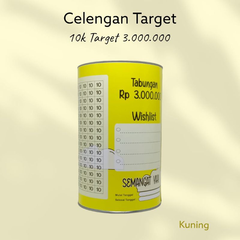 Jual Celengan Target Murah 10k Target 3jt Celengan Viral Buka Tutup ...
