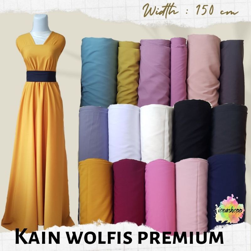 Jual Kain Polos Premium Wolfis Lebar 150cm / Wolfis / Woolpeach ... Jual Kain Polos Premium Wolfis Lebar 150cm / Wolfis / Woolpeach ...