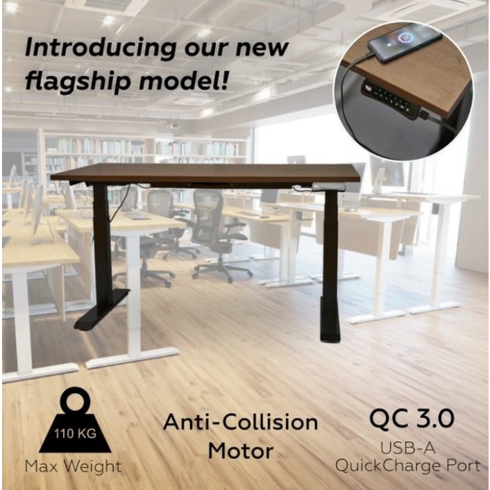 Jual Meja Naik Turun Meja Otomatis Dual Motor Adjustable Desk Meja ...