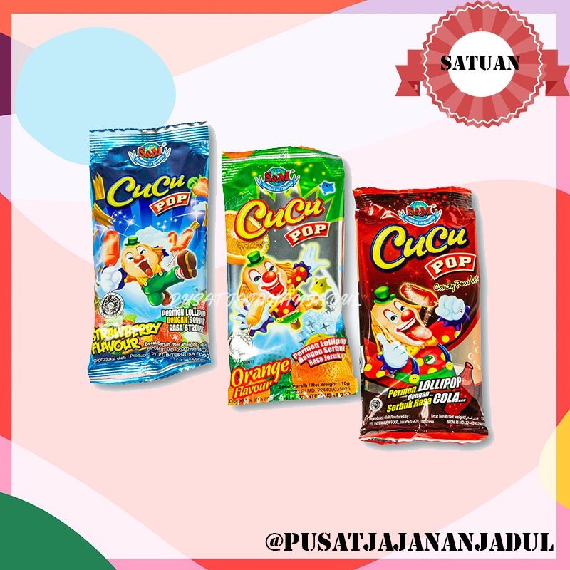 Jual Permen Lolipop Cucu Pop - Permen Hits Jadul Cucupop - Jajanan Unik ...