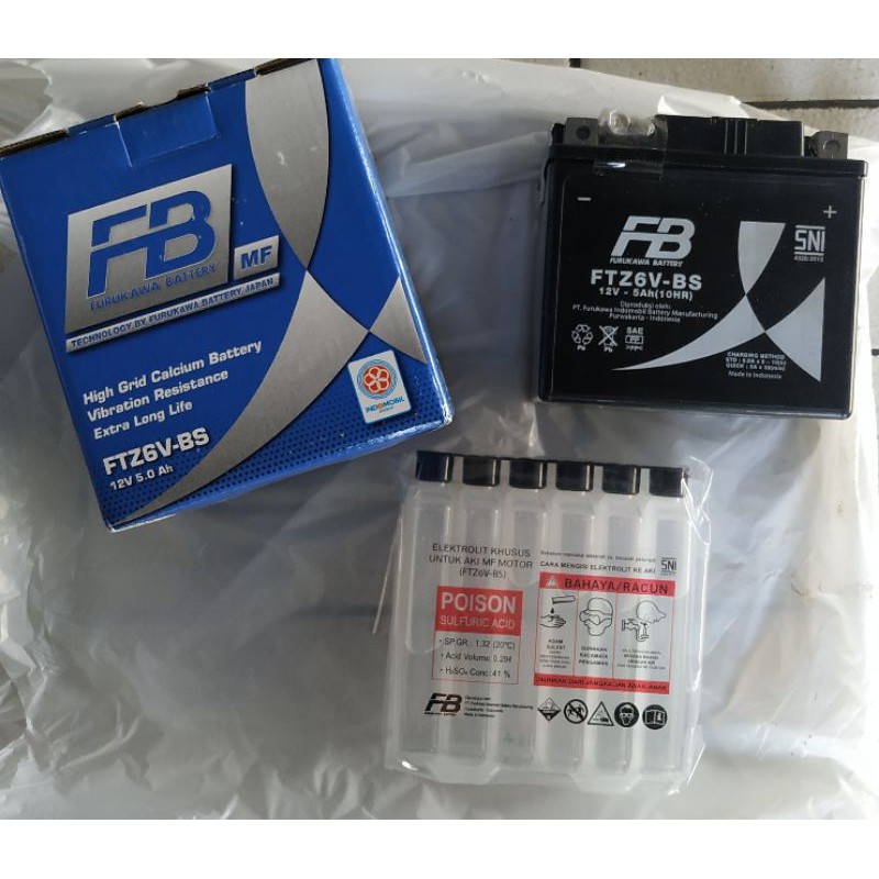 Jual battery AKI kering furukawa FTZ6V-BS | Shopee Indonesia