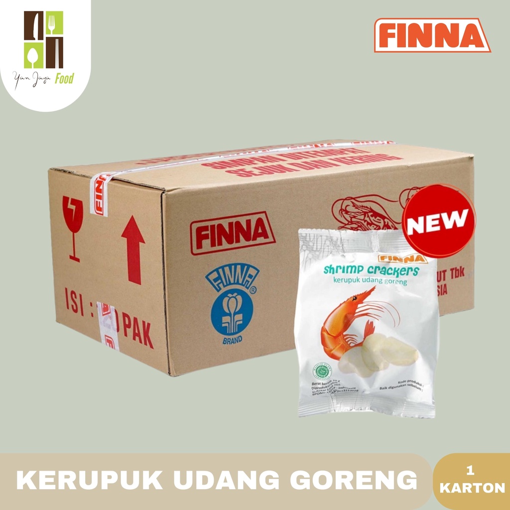 Jual KERUPUK UDANG GORENG FINNA 1 KARTON (120 PCS) | Shopee Indonesia