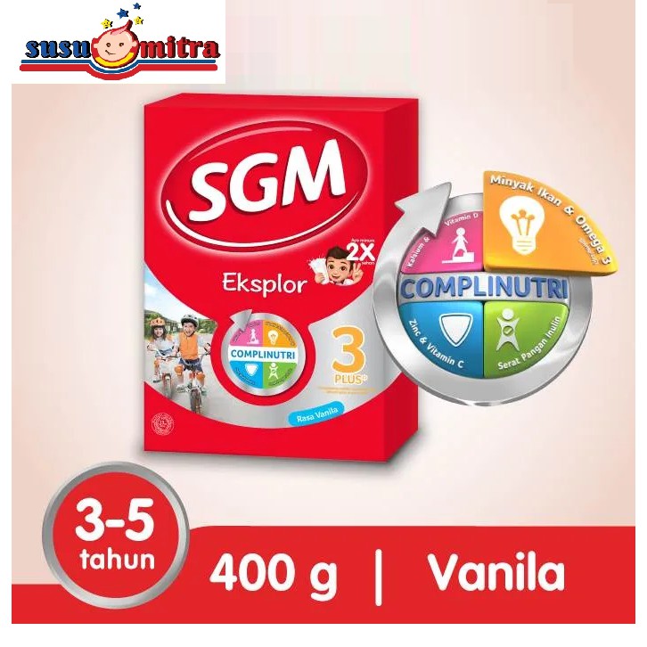 Jual SGM EKSPLOR 3 PLUS VANILA (3-5 Tahun) 400 g | Shopee Indonesia
