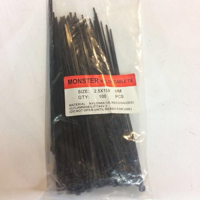 Jual Kabel Tie Kabel Ties Cable Tie 15 cm 150 mm Insulock Insulok Hitam ...