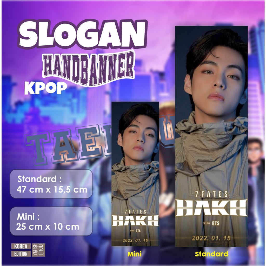 Jual Hand Banner Slogan Kpop Member BTS NCT New Cheering Fan Koleksi ...