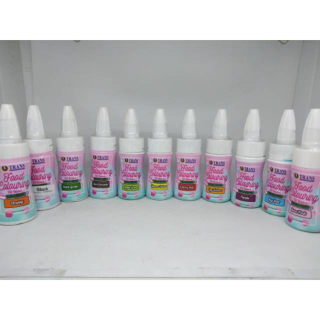 Jual TRANS Food Colouring Oil Based 50 Ml | Shopee Indonesia