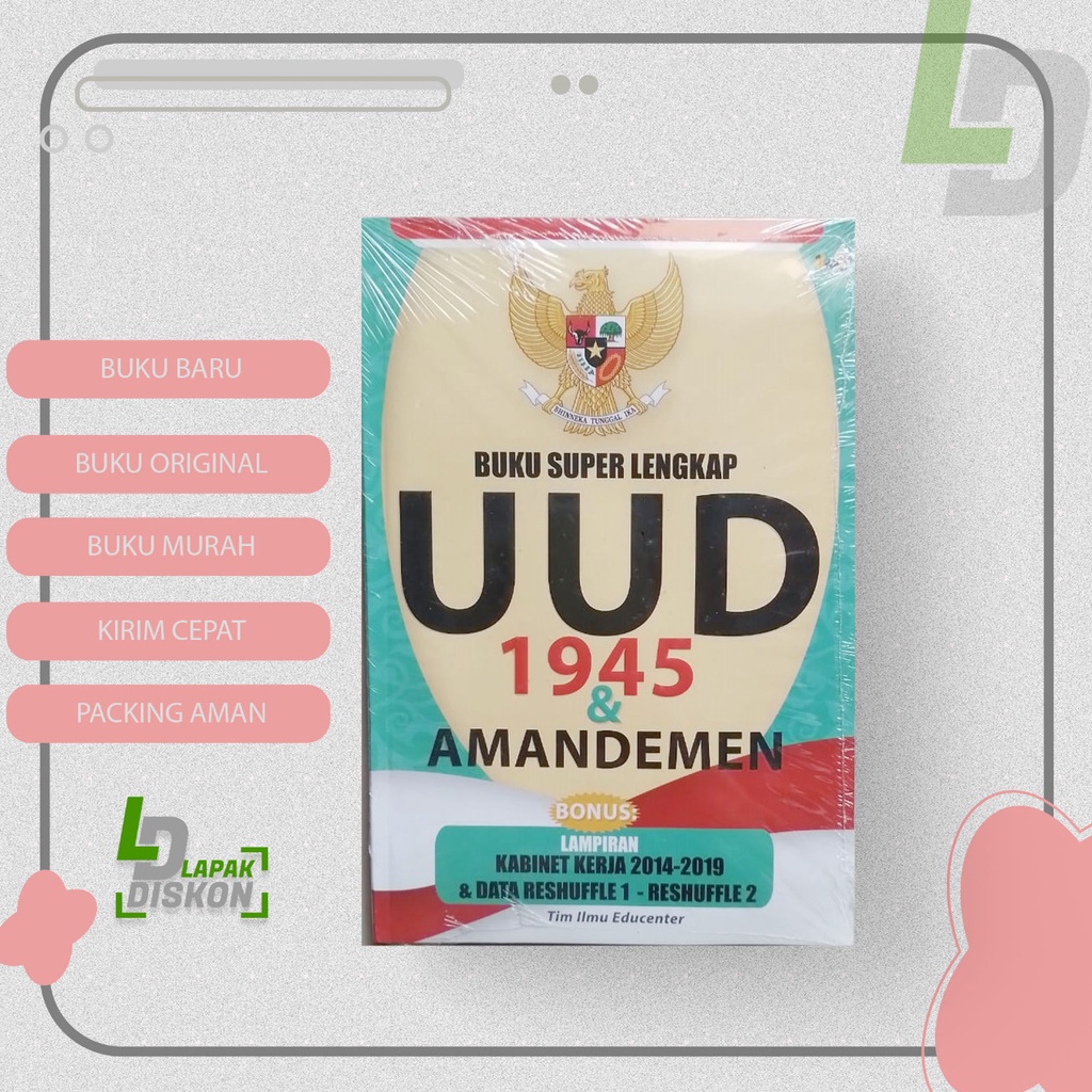 Jual Buku Super Lengkap Uud 1945 And Amandemen Uud 1945 Bonus Kabinet Shopee Indonesia 