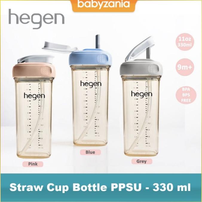 Jual Hegen Pcto Straw Cup Bottle Ppsu Botol Minum Anak - 330 Ml (11 Oz) | Shopee Indonesia