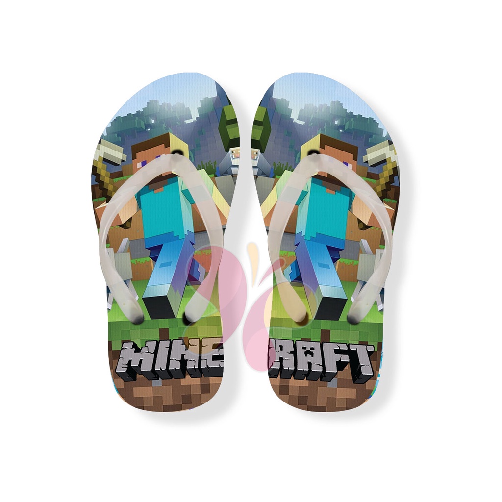 Jual Sandal Jepit Anak Kartun Minecraft | Shopee Indonesia