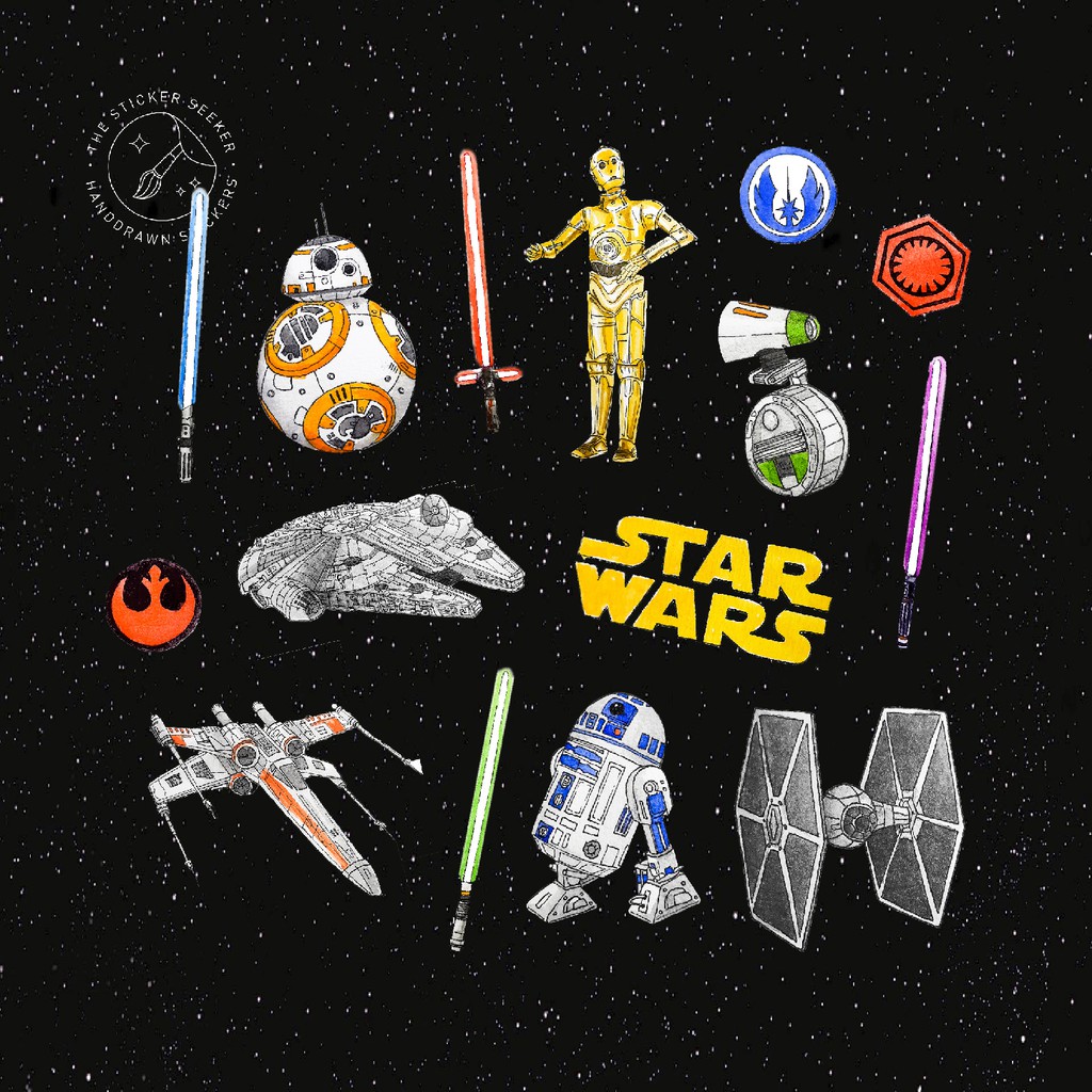 Jual Star Wars Vinyl Sticker Pack | Shopee Indonesia