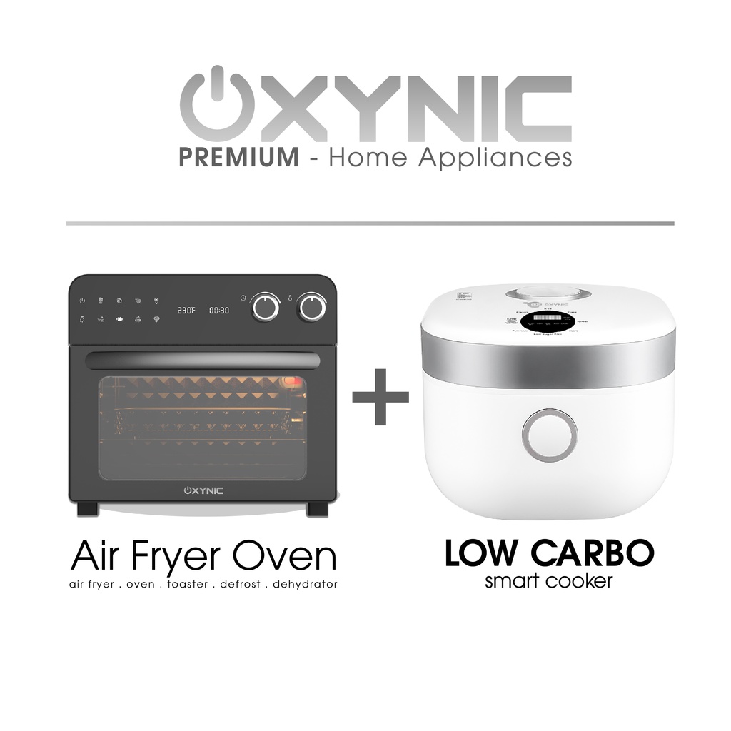 Jual OXYNIC Japanese Healthy Lifestyle [ Air fryer Oven + Low Carbo ...