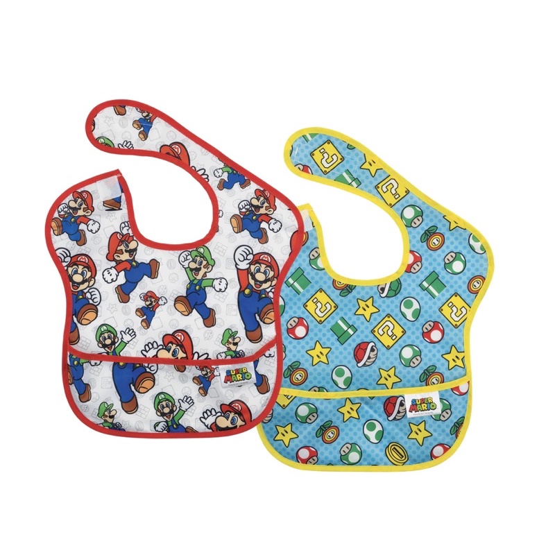 Jual BUMKINS Super Bib 2 Pack: Super Mario | Shopee Indonesia