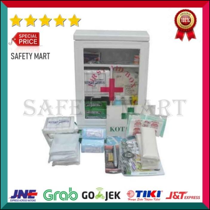 Jual Box Penyimpanan Obat - Kotak Obat P3K Dinding Tipe A Lengkap ...