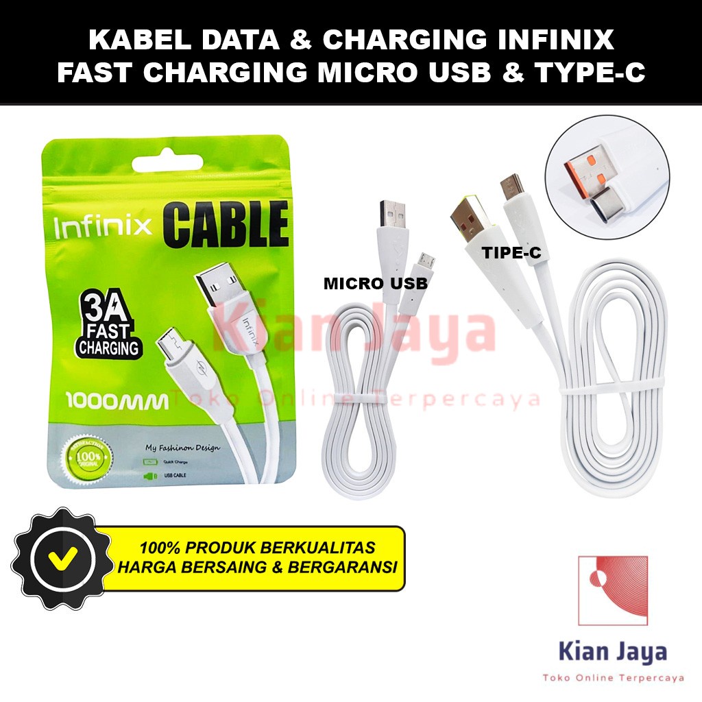 Jual Kabel Data Charge Charging Hp Infinix Original Cable | Shopee ...