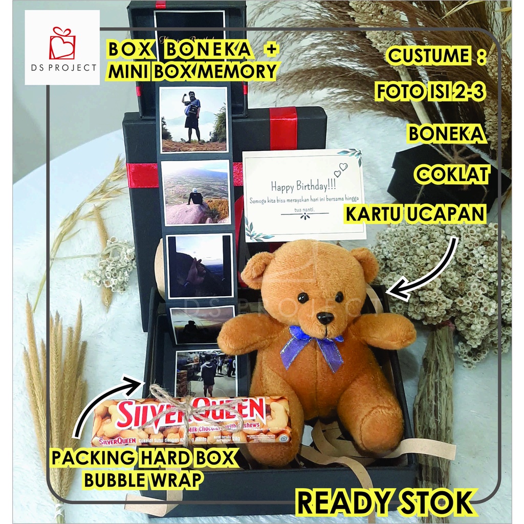 Jual Paket Kado Hadiah Hampers Gift Box Memory Mini Foto Box Gift Box ...