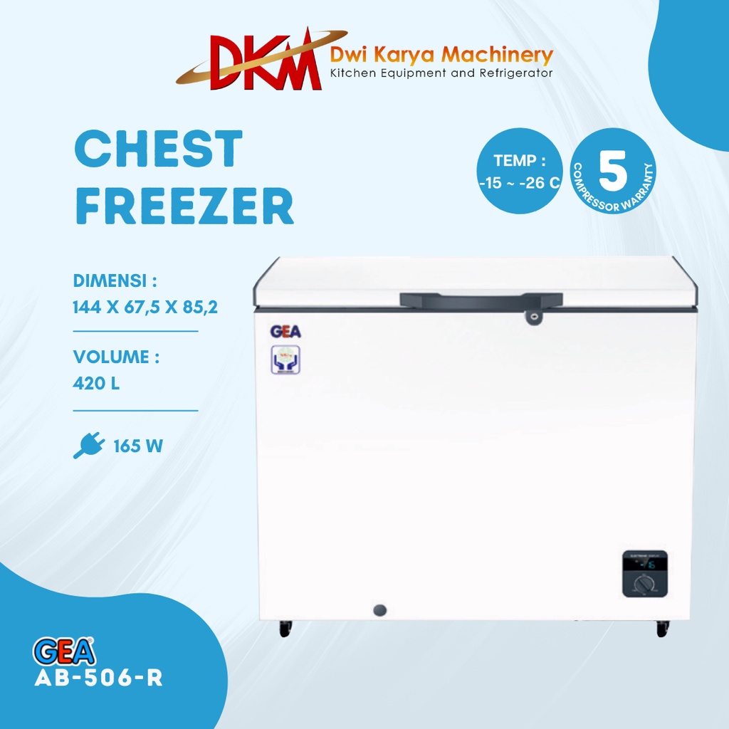 Jual Chest Freezer GEA AB-506-R / Freezer Box Daging GEA 420 Liter ...