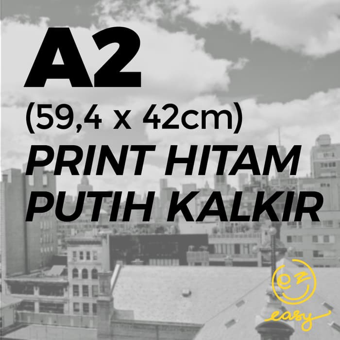 Jual Print Hitam Putih Ukuran A2 Kalkir | Shopee Indonesia
