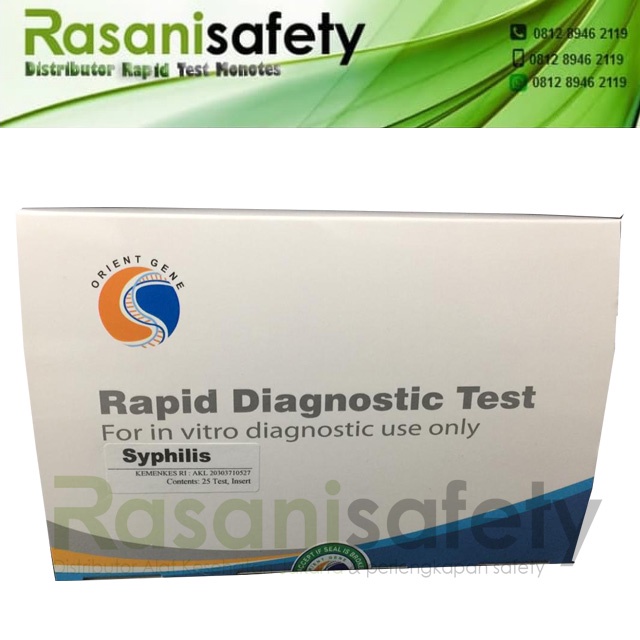 Jual Orient Gene Test Device Syphilis Isi 25 Alat Tes Cassette VDRL ...