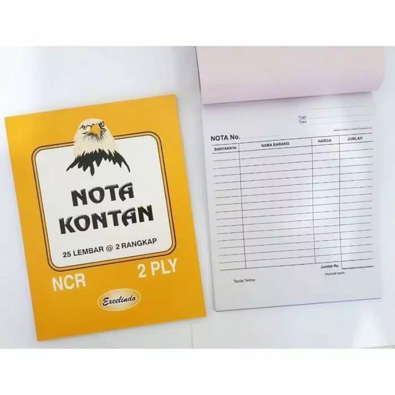 Jual Buku Bon Nota Kontan 2ply / rangkap 2 (1 Buku) | Shopee Indonesia