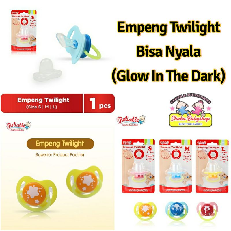 Jual Reliable Empeng Twilight / Empeng Bayi Gepeng | Shopee Indonesia