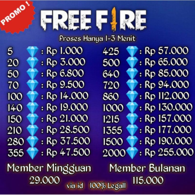 Jual Diamond free fire | Shopee Indonesia
