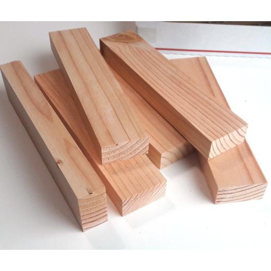 Jual 25X5X1.5Cm Unfinished Mini Wood Block Kaso Balok Kayu Jati Belanda ...