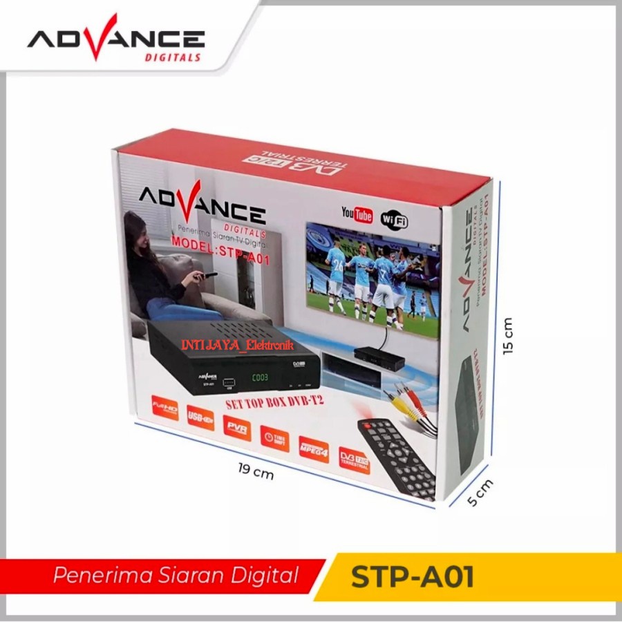 Jual Set Top Box Advance STP-A01 STB Full HD Siaran TV Digital DVB T2 | Shopee Indonesia
