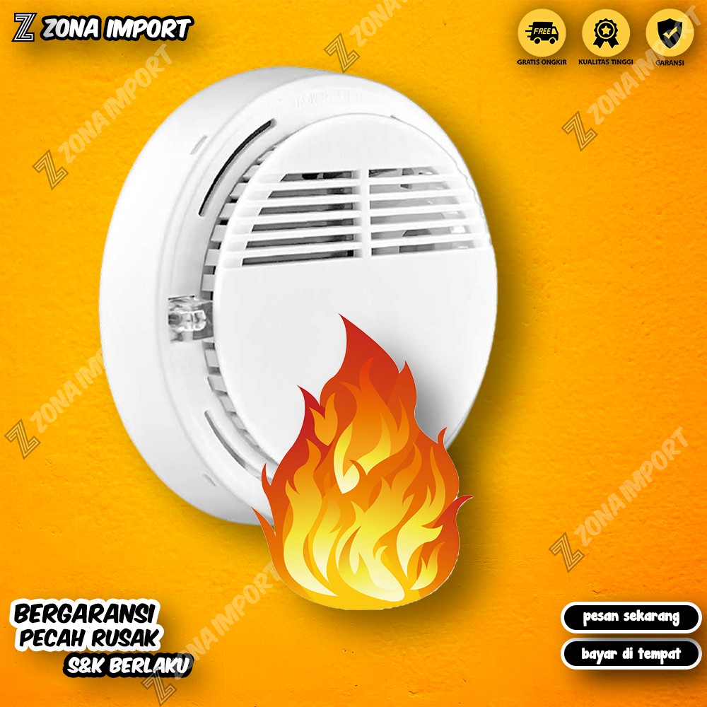 Jual Pendeteksi Asap Kebakaran Alarm Smoke Detector Alat Pendeteksi ...