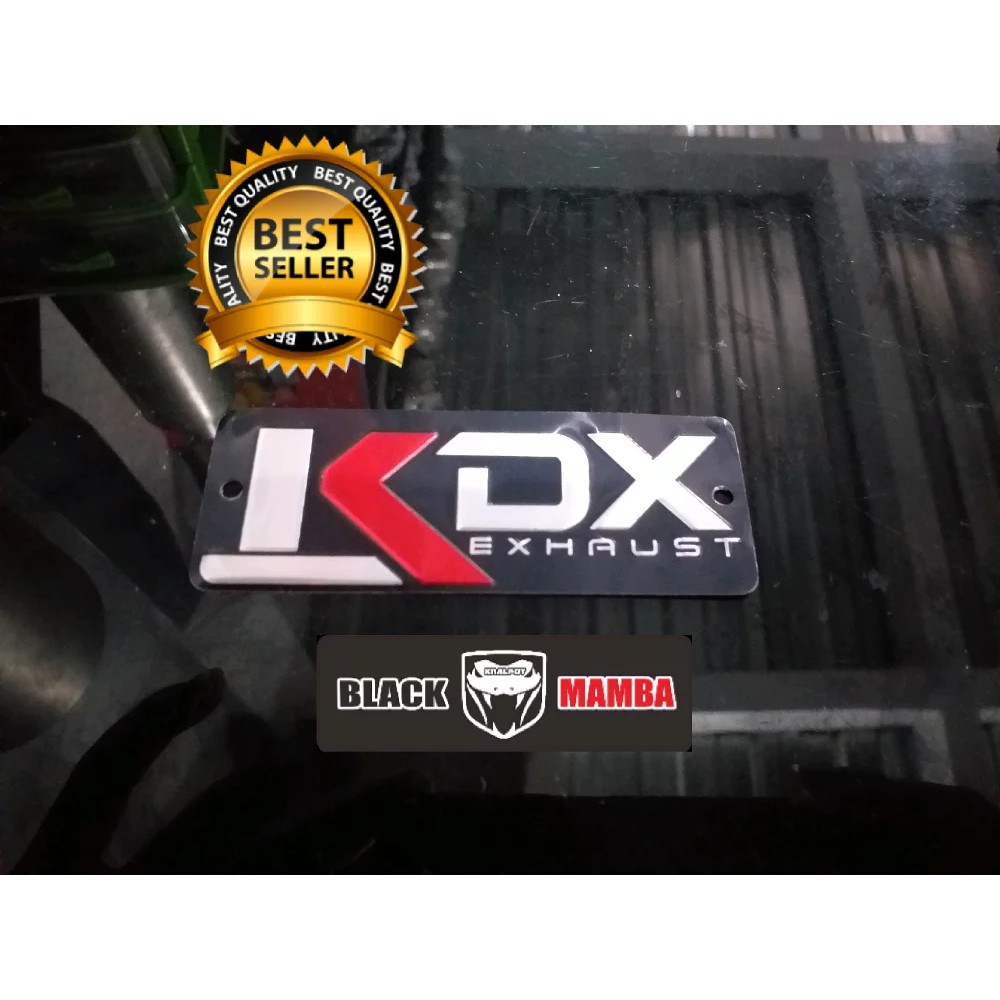 Jual Emblem Knalpot Racing Merk Logo KDX EXHAUST | Shopee Indonesia