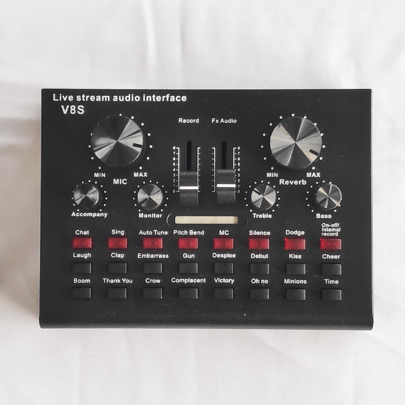 Jual LIVE STREAM SOUND CARD V8S MIXER SOUNDCARD V8S MIXER AUDIO USB ...